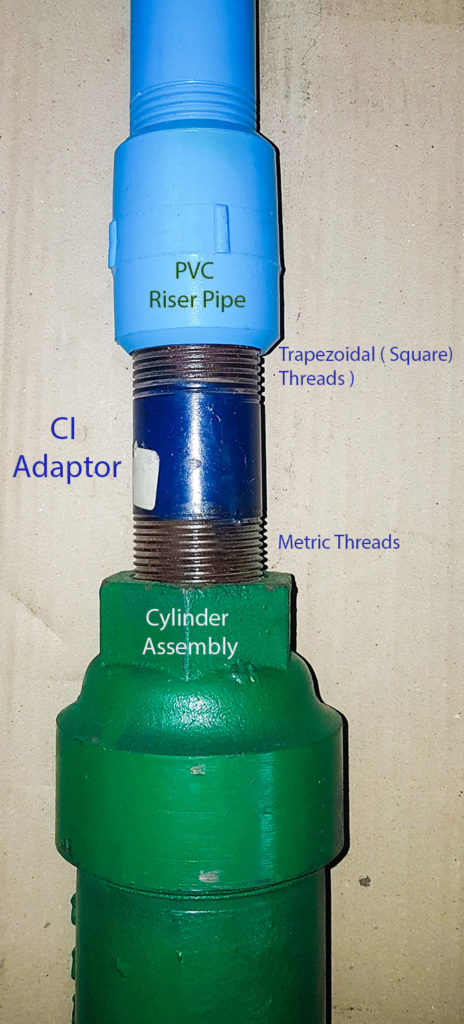PVC Riser Pipe for India Mark 2 with Square Threads - S K Industries